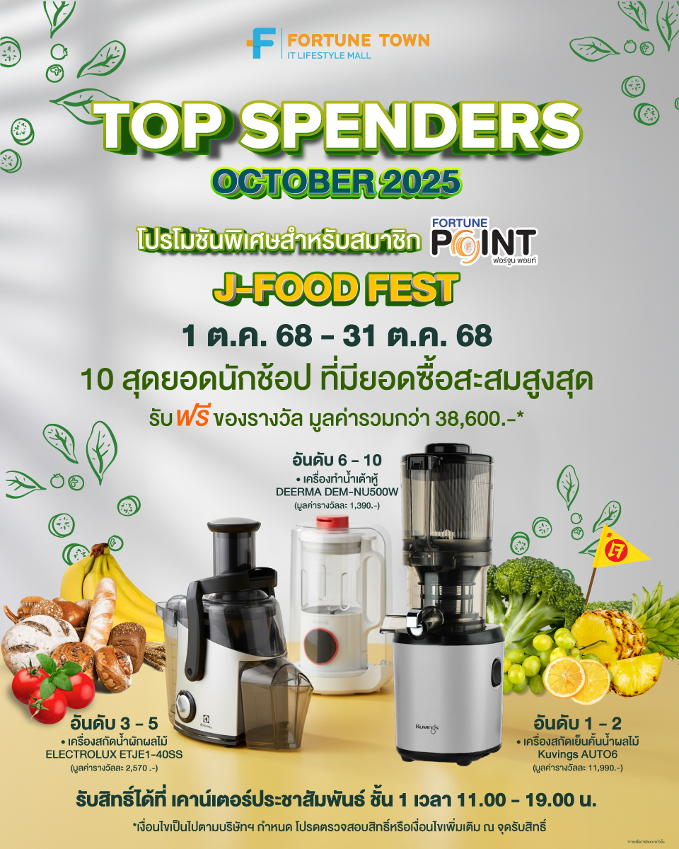 Top Spenders October 2025 - Fortune Town